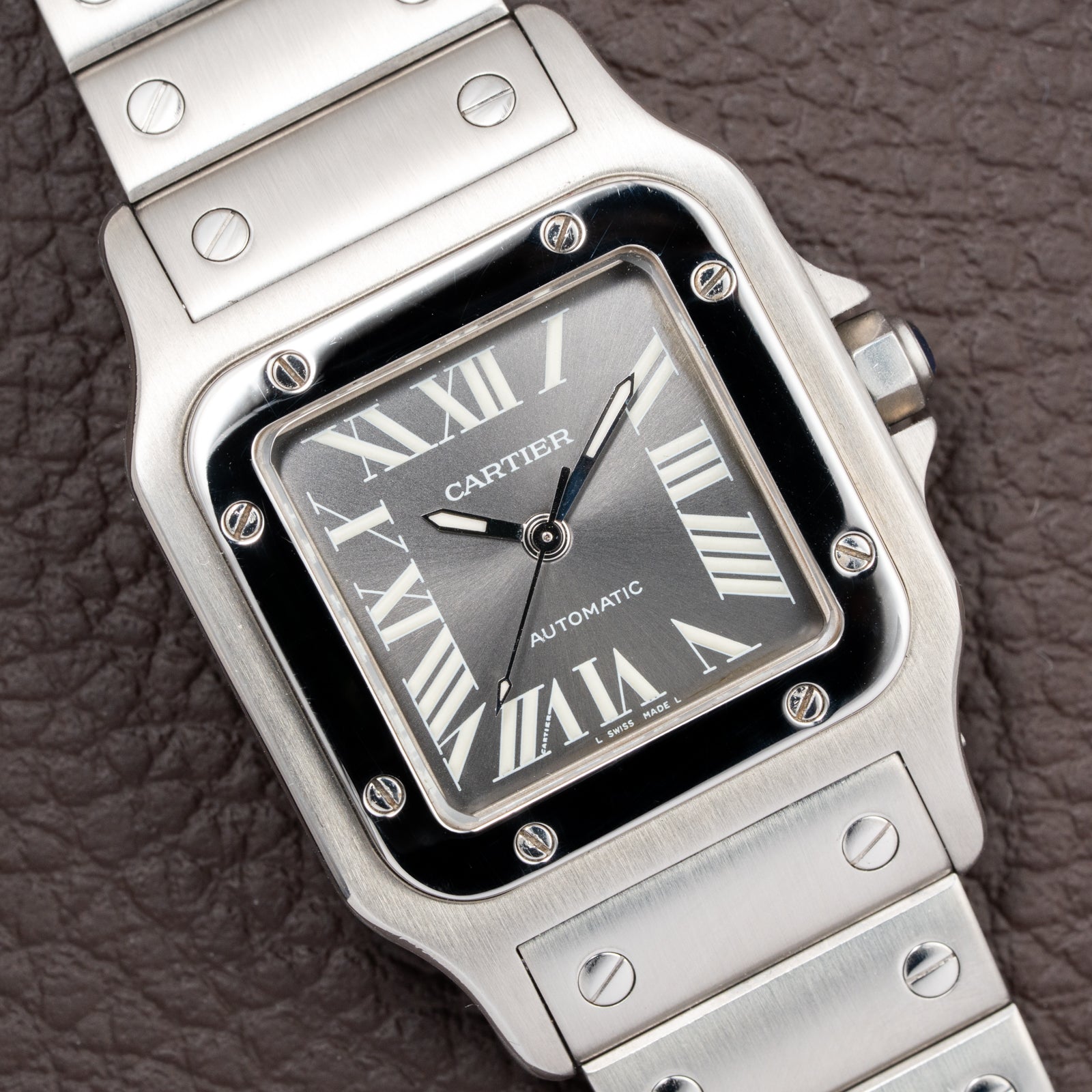 Cartier Santos Galbée XL SIHH Asia Limited Edition Grey Ghost Dial Ref ...