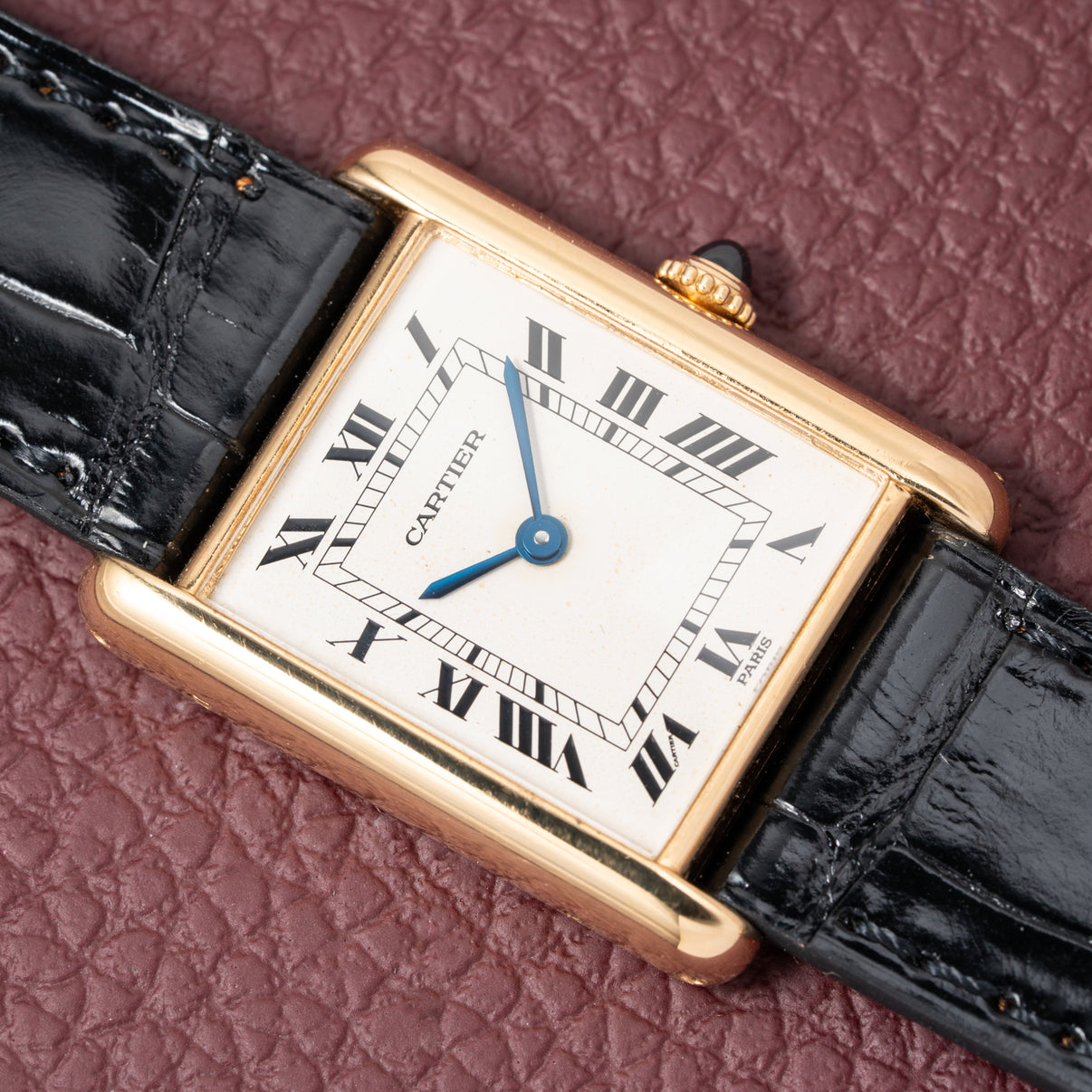 Cartier Tank Louis Paris Dial 18K Yellow Gold Ref. 78086 from 1970s ...