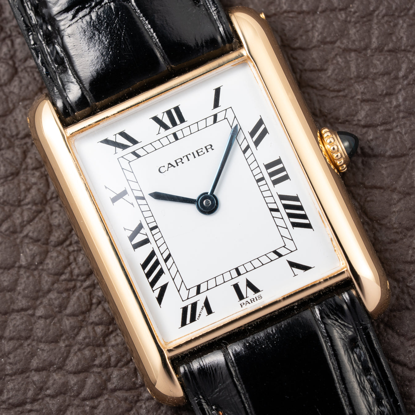 Cartier Tank Louis Paris Dial 18K Yellow Gold Ref. 78086 from 1970s ...