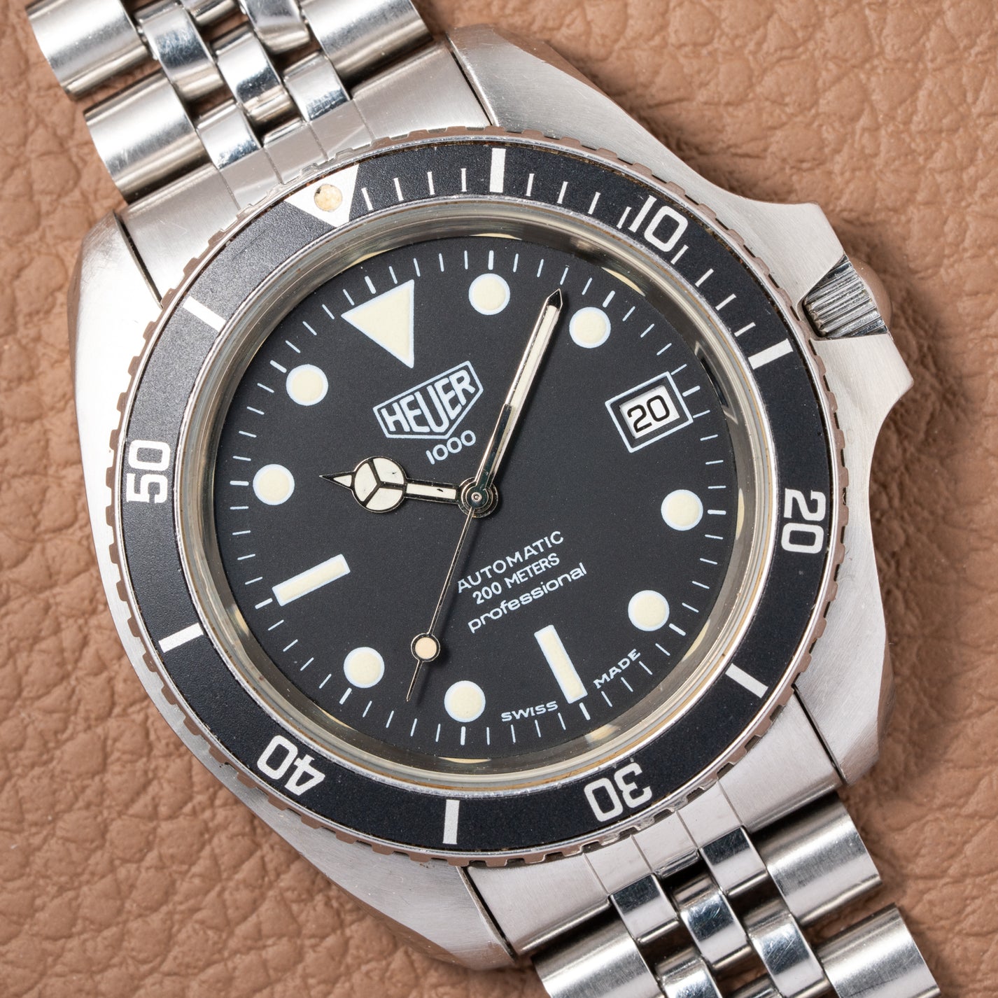 Heuer 1000 Professional Monnin Case Diver Automatic Ref. 844/3 from 19 ...