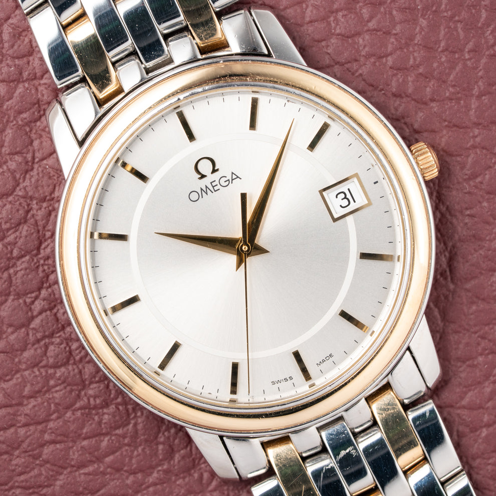 Omega De Ville Prestige Quartz Gold Steel Ref.43103100 from 2004 – Le ...