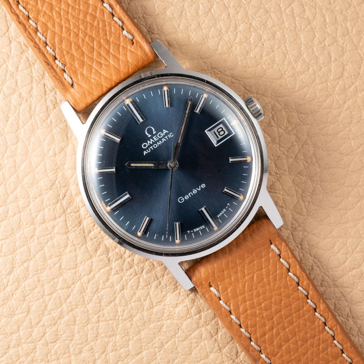 Omega Genève Automatic Date Blue 1969 – Le Petit Suisse